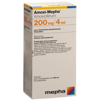 AMOXI Granulat für Suspension zuckerfrei Gran 200 mg/4ml f Susp ...