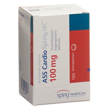 ASS Spirig HC Filmtabl 100 mg Ds 100 Stk | Coop Vitality Apotheke