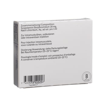 BUSCOPAN Inject Inj Lös 20 mg/ml Amp 1 ml | Coop Vitality Apotheke