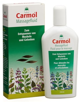 Carmol fluid pour le massage émuls fl 250 ml | Pharmacie Coop Vitality