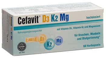 CEFAVIT D3 2000 K2 Mg Kaps 60 Stk | Coop Vitality Apotheke