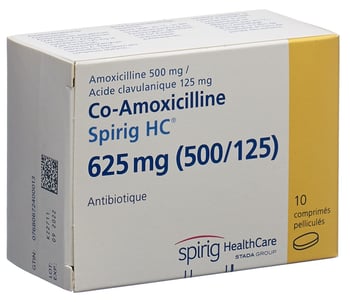 CO AMOXICILLINE Spirig HC Filmtabl 625 mg Blist 10 Stk | Coop Vitality ...