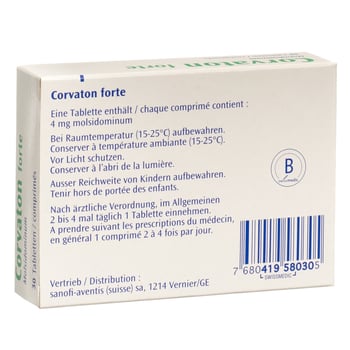 CORVATON forte Tabl 4 mg Blist 30 Stk | Coop Vitality Apotheke