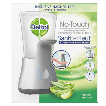 DETTOL No-Touch distributeur automatique de savon blanc aloe vera 250 ml | Pharmacie Coop Vitality