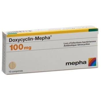 DOXYCYCLINE Mepha Tabl 100 mg Blist 10 Stk | Coop Vitality Apotheke
