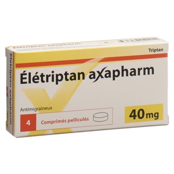 ELETRIPTAN Axapharm Filmtabl 40 mg Blist 4 Stk | Coop Vitality Apotheke