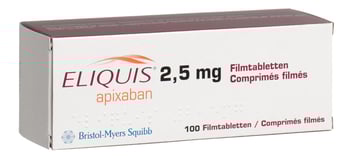 ELIQUIS Filmtabl 2.5 mg Blist 168 Stk | Coop Vitality Apotheke