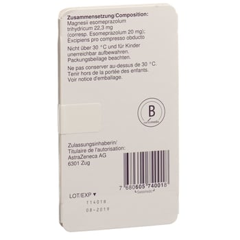 ESOMEP MUPS Tabl 20 mg Blist 14 Stk | Coop Vitality Apotheke