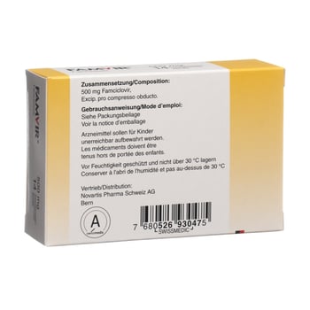 FAMVIR Tabl 500 mg Blist 14 Stk | Coop Vitality Apotheke
