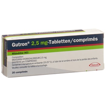 GUTRON Tabl 2.5 mg Blist 20 Stk | Coop Vitality Apotheke