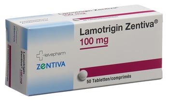 LAMOTRIGINE Zentiva cpr disp 100 mg blist 50 pce | Pharmacie Coop Vitality