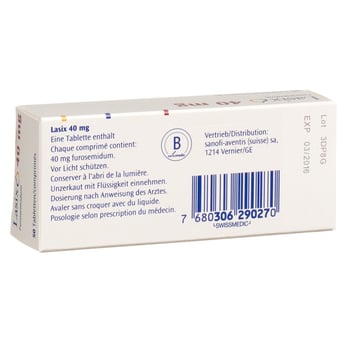 LASIX Tabl 40 mg Blist 50 Stk | Coop Vitality Apotheke