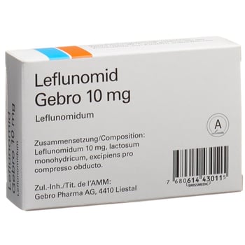 LEFLUNOMIDE Gebro Filmtabl 10 mg Blist 30 Stk | Coop Vitality Apotheke
