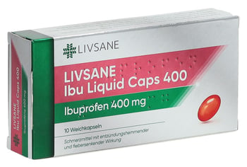 LIVSANE Ibu Liquid caps caps moll 400 mg blist 10 pce | Pharmacie Coop ...