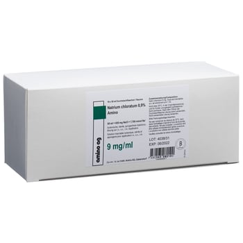NACL Amino sol inj 0.9 % 50ml flacons flac 10 pce | Pharmacie Coop Vitality