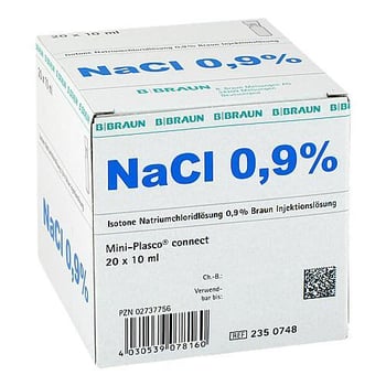 NACL Braun Träger Lös 0.9 % 10ml Mini Plasco connect 20 Stk | Coop ...