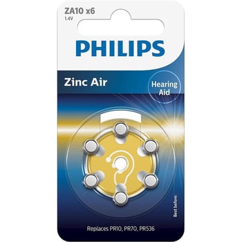 PHILIPS piles d'audiophone 10 blist 6 pce | Pharmacie Coop Vitality