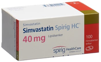 SIMVASTATINE Spirig HC Filmtabl 40 mg Blist 100 Stk | Coop Vitality ...