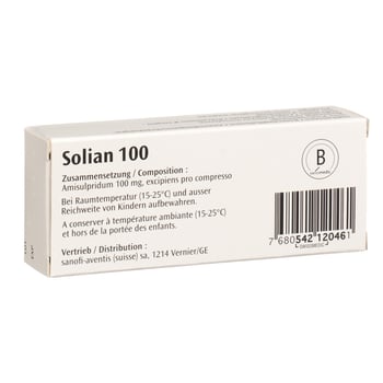 SOLIAN Tabl 100 mg teilbar Blist 30 Stk | Coop Vitality Apotheke