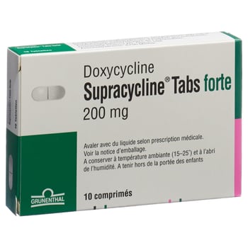 SUPRACYCLIN Tabs forte Tabl 200 mg Blist 10 Stk | Coop Vitality Apotheke