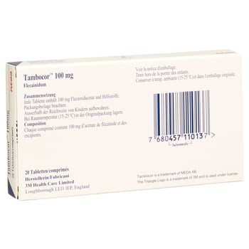 TAMBOCOR Tabl 100 mg Blist 20 Stk | Coop Vitality Apotheke