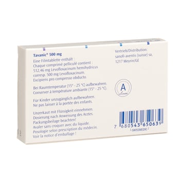 TAVANIC Tabl 500 mg Blist 10 Stk | Coop Vitality Apotheke