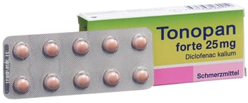 TONOPAN forte Drag 25 mg Blist 10 Stk | Coop Vitality Apotheke