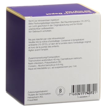 TRIAMCORT Depot Krist Susp 40 mg/ml Amp 1 ml | Coop Vitality Apotheke