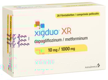 XIGDUO XR Filmtabl 10 mg/1000 mg Blist 98 Stk | Coop Vitality Apotheke