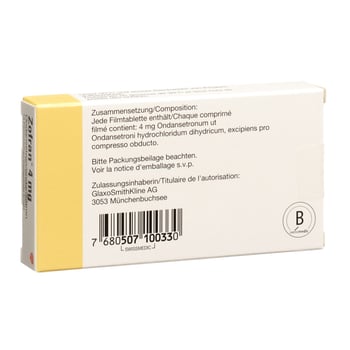 Zofran Filmtabl 4 mg Blist 10 Stk | Coop Vitality Apotheke