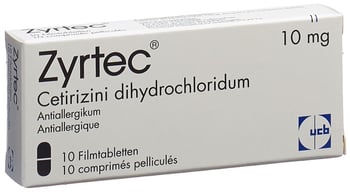 ZYRTEC Filmtabl 10 mg Blist 10 Stk | Coop Vitality Apotheke