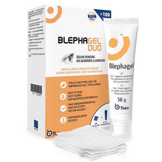BLEPHAGEL Duo Gel 30g + 100 Pads 1 Stk | Coop Vitality Apotheke