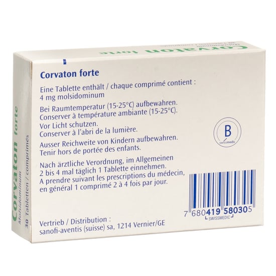 CORVATON forte Tabl 4 mg Blist 30 Stk | Coop Vitality Apotheke