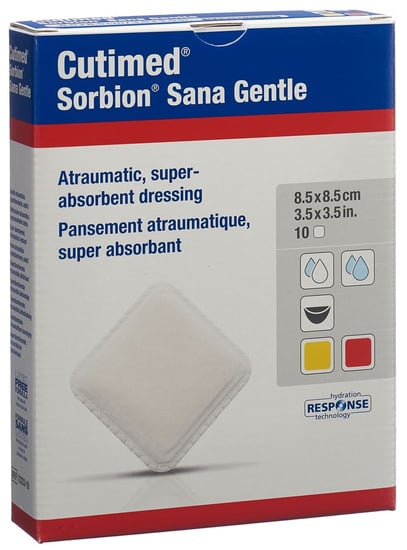CUTIMED Sorbion Sana Gentle 8.5x8.5cm 10 Stk | Coop Vitality Apotheke