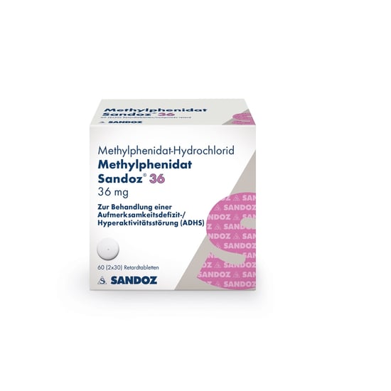 METHYLPHENIDATE Sandoz Ret Tabl 36 mg Ds 60 Stk | Coop Vitality Apotheke
