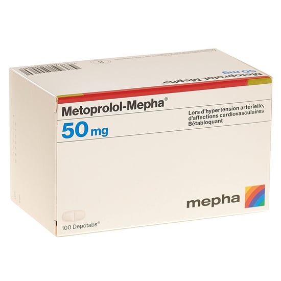 METOPROLOL Mepha Depotabs 50 mg Blist 100 Stk | Coop Vitality Apotheke