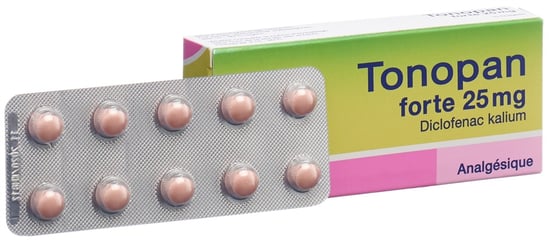 TONOPAN forte Drag 25 mg Blist 10 Stk | Coop Vitality Apotheke