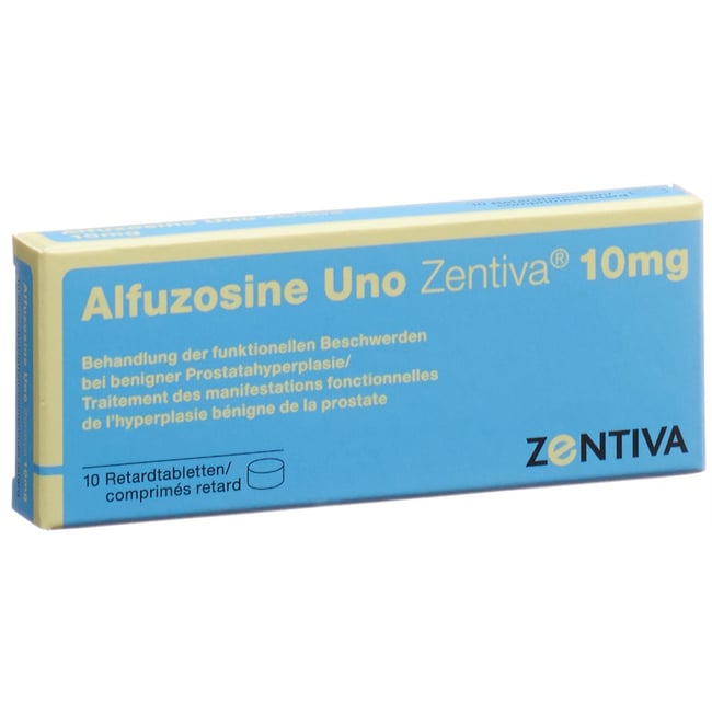 ALFUZOSINE Uno Zentiva Ret Tabl 10 mg Blist 10 Stk | Coop Vitality Apotheke