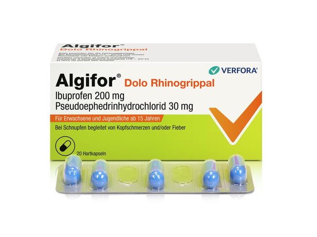 ALGIFOR Dolo Rhinogrippal Kaps Blist 20 Stk | Coop Vitality Apotheke