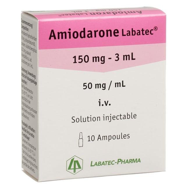AMIODARONE Labatec Inj Lös 150 mg/3ml Amp 3 ml | Coop Vitality Apotheke