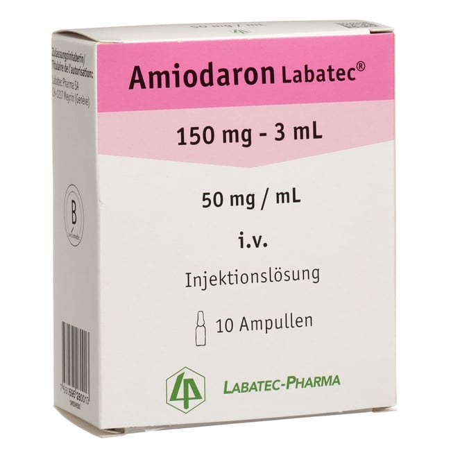 AMIODARONE Labatec Inj Lös 150 mg/3ml Amp 3 ml | Coop Vitality Apotheke