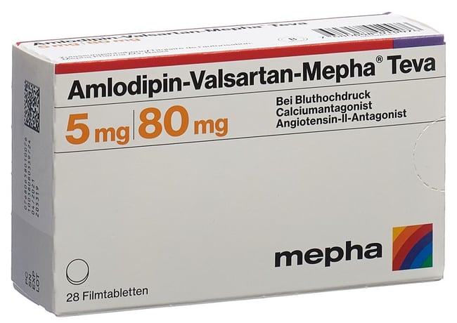 AMLODIPINE VALSARTAN Mepha Teva Filmtabl 5mg/80mg Blist 28 Stk | Coop ...