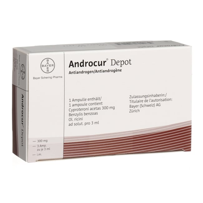 ANDROCUR Depot Inj Lös 300 mg/3ml i.m. Amp 3 ml | Coop Vitality Apotheke
