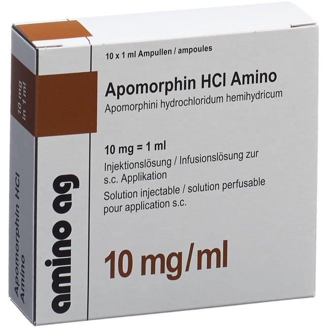 APOMORPHIN HCL Amino Inj Lös 10 mg/ml Amp 1 ml | Coop Vitality Apotheke