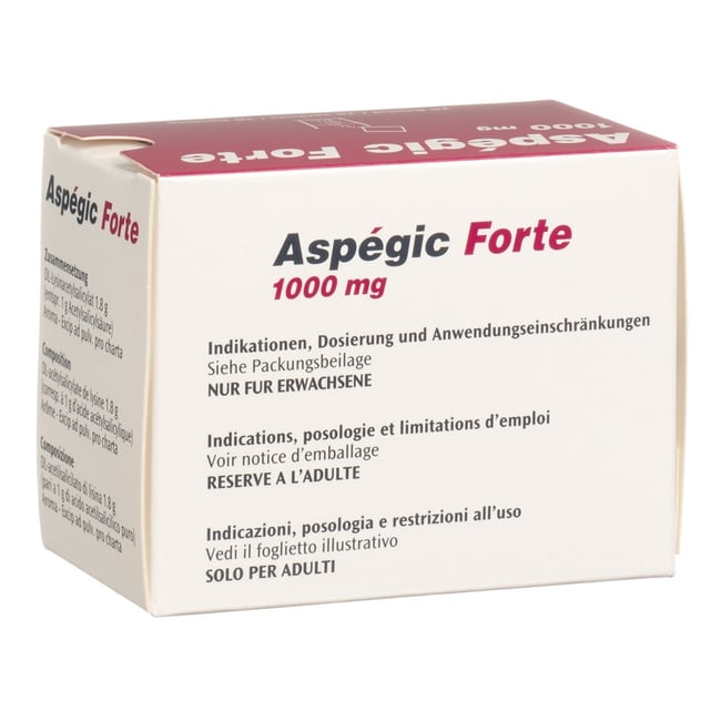 Aspegic forte Plv 1000 mg Btl 20 Stk | Coop Vitality Apotheke
