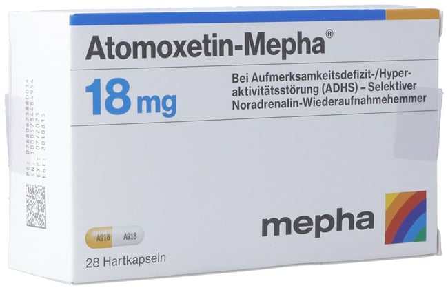 ATOMOXETINE Mepha Kaps 18 mg Blist 28 Stk | Coop Vitality Apotheke