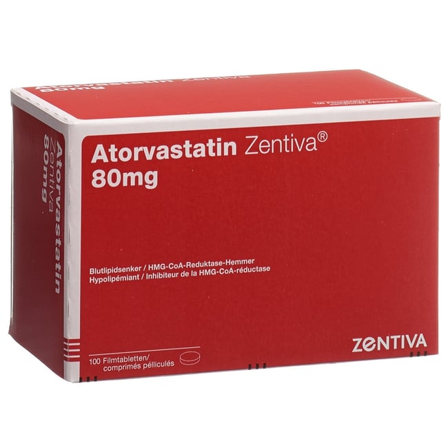 ATORVASTATINE Zentiva Filmtabl 80 mg Blist 100 Stk | Coop Vitality Apotheke