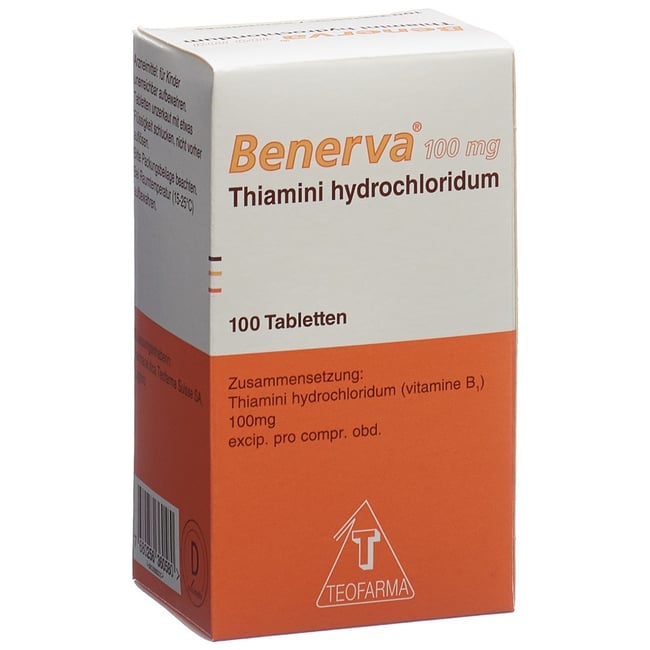 BENERVA Tabl 100 mg Ds 100 Stk | Coop Vitality Apotheke