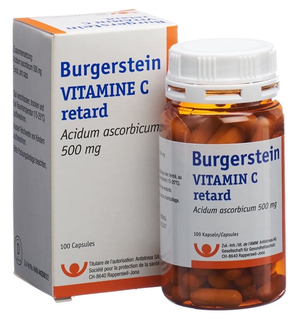 BURGERSTEIN Vitamin C Ret Kaps 500 mg Ds 100 Stk | Coop Vitality Apotheke