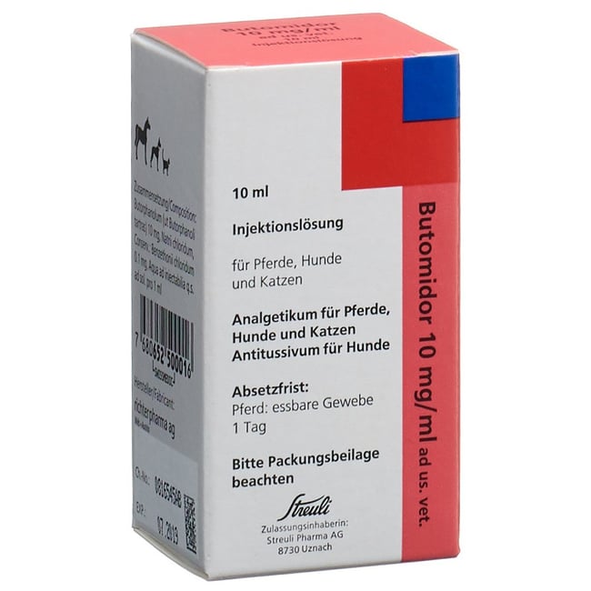 BUTOMIDOR Inj Lös 10 mg/ml ad us. vet. Fl 10 ml | Coop Vitality Apotheke